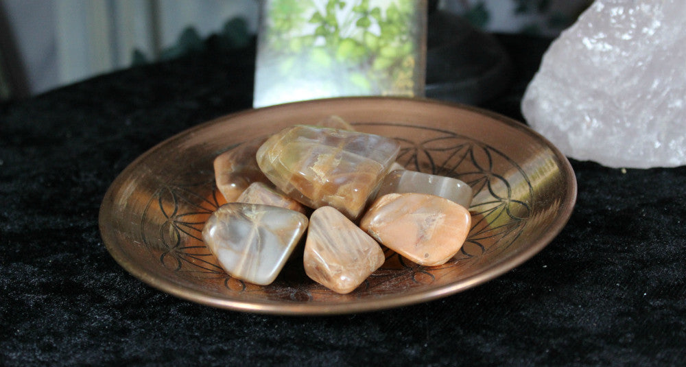 Tumbled Coffee Moonstone